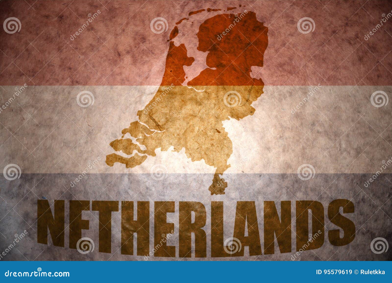 Vintage netherlands map stock image. Image of city, dutch - 95579619