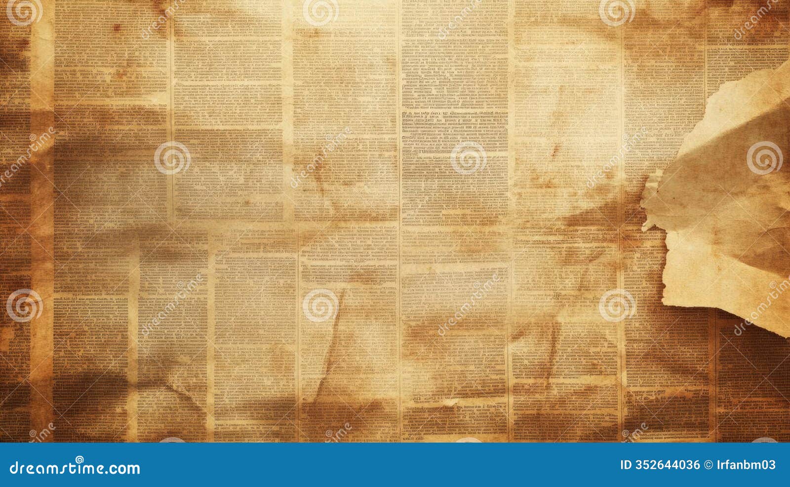 Vintage Newspaper Background with Torn Edge, a Timeless Texture Stock ...