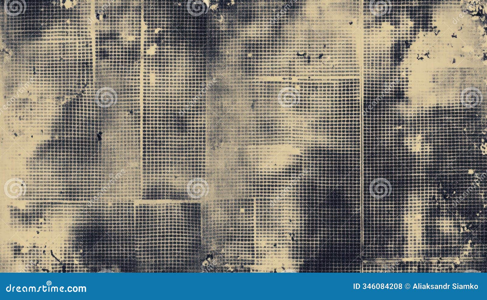 Vintage Newspaper Halftone Pattern As a Unique Texture Stock ...