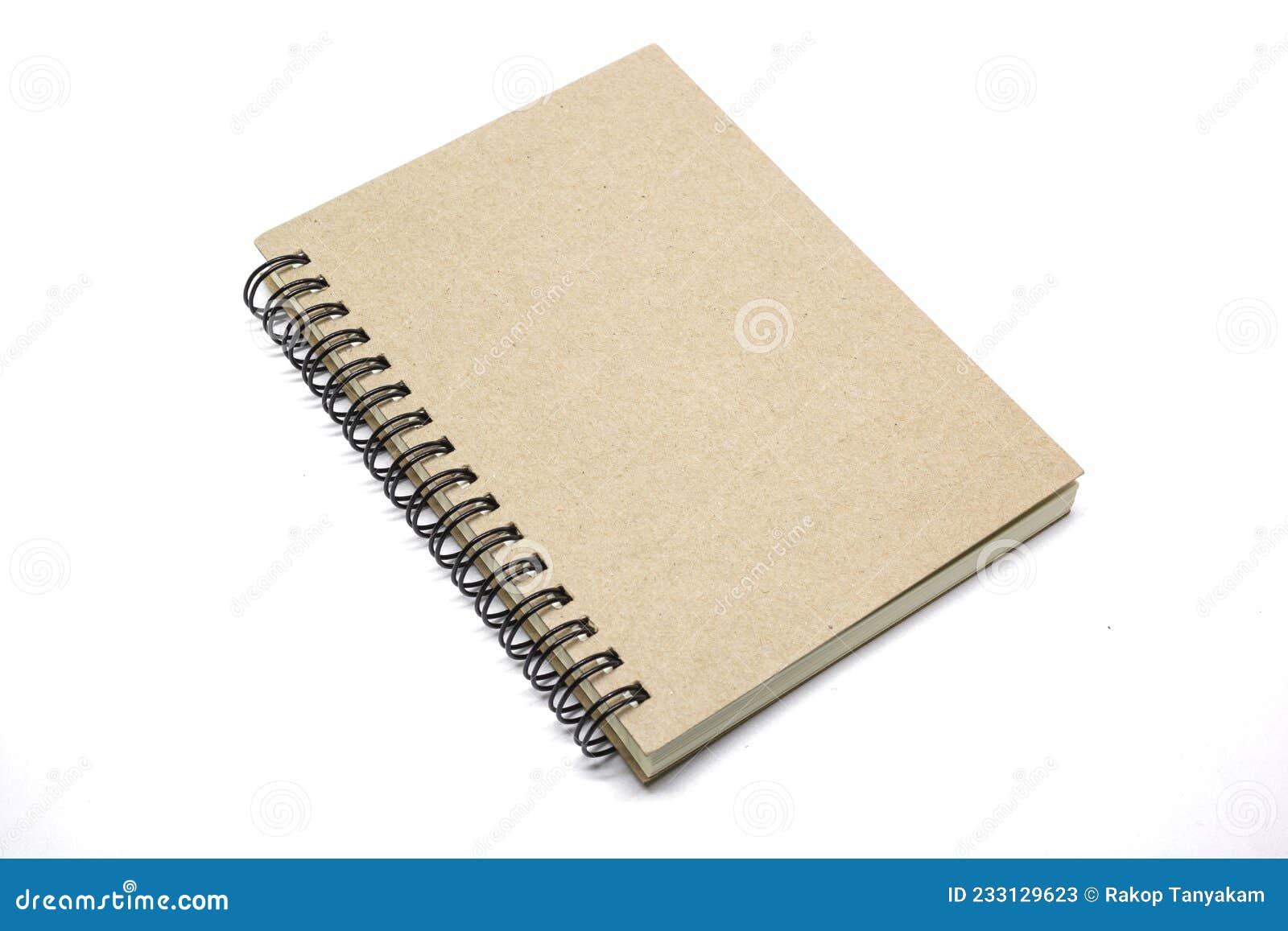 Vintage Note Book Isolated on White Background Stock Image - Image of ...