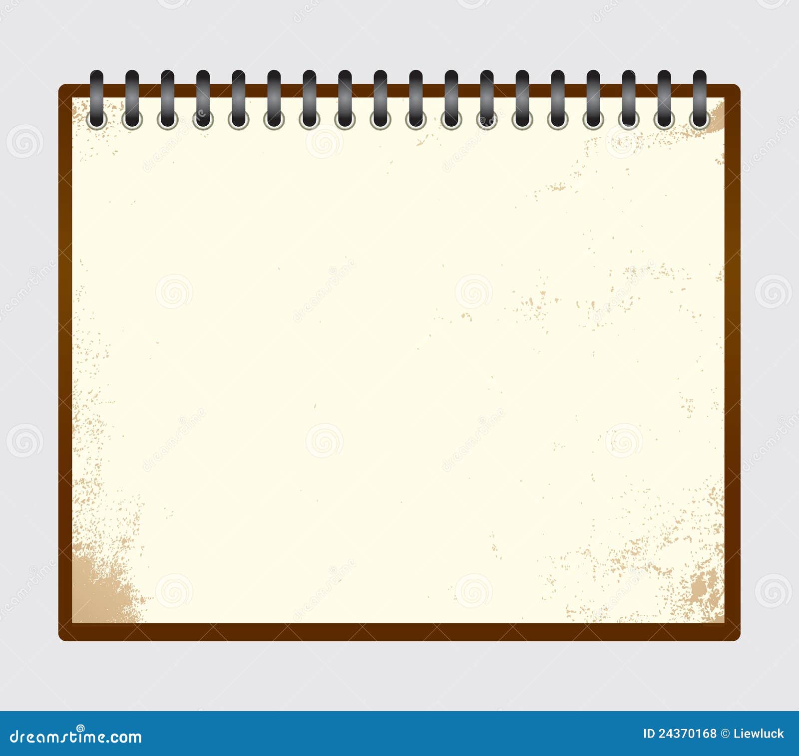 Vintage note pad stock illustration. Illustration of empty - 24370168