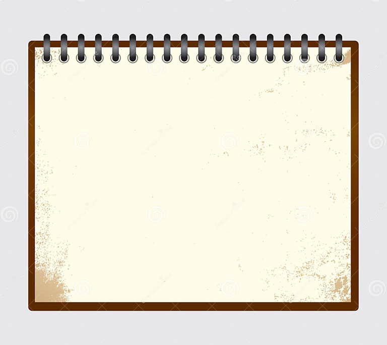 Vintage note pad stock illustration. Illustration of empty - 24370168