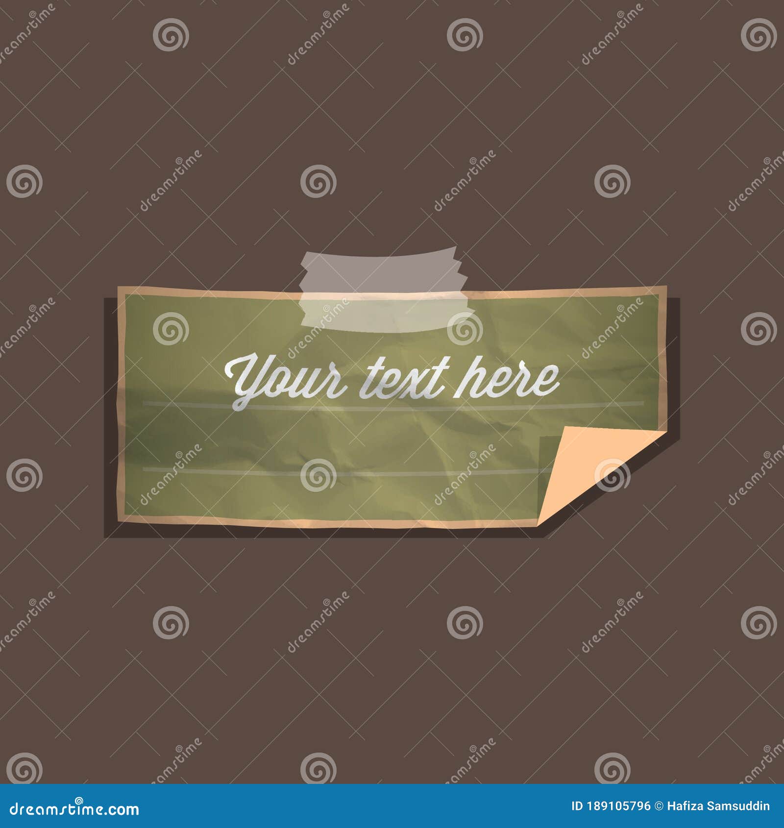 Vintage Note. Vector Illustration Decorative Design Stock Vector ...