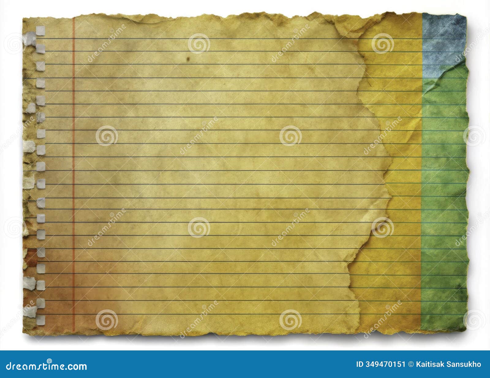 Vintage Notebook Paper Texture - Distressed Lined Paper Background for ...
