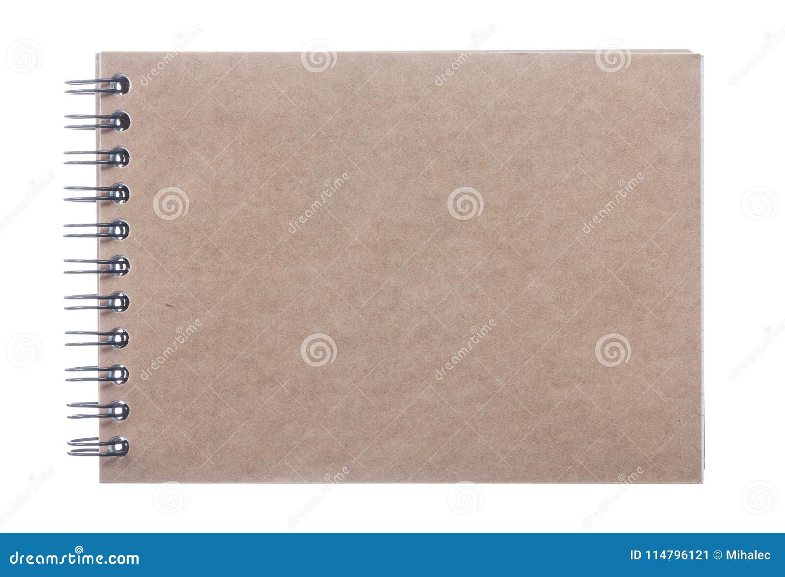 Vintage Notepad Isolated on White Stock Image - Image of planning ...