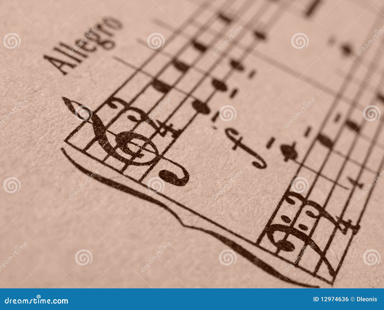 Vintage notes stock photo. Image of melody, paper, creative - 12974636