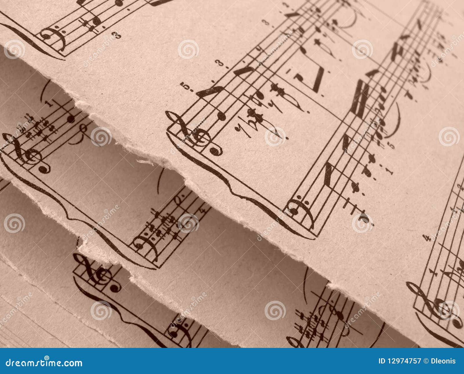 Vintage notes stock image. Image of piece, sonata, notes - 12974757