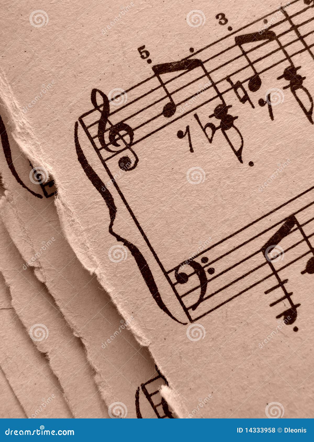 Vintage notes stock photo. Image of sepia, stave, culture - 14333958