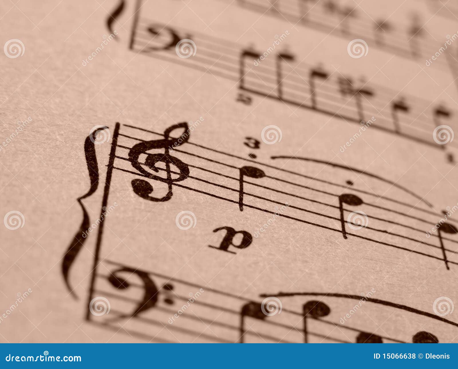 Vintage notes stock photo. Image of harmony, staff, ancient - 15066638