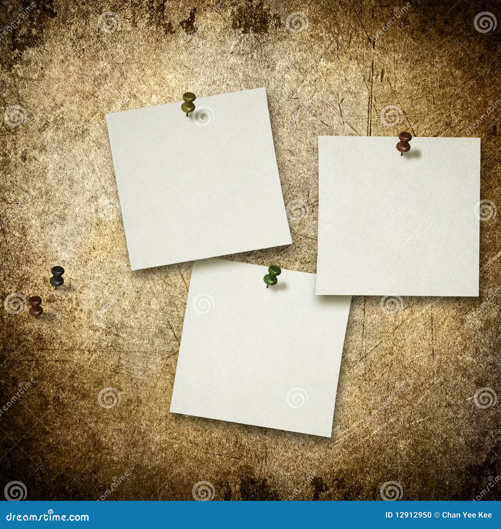 Vintage notes on board stock photo. Image of paint, note - 12912950