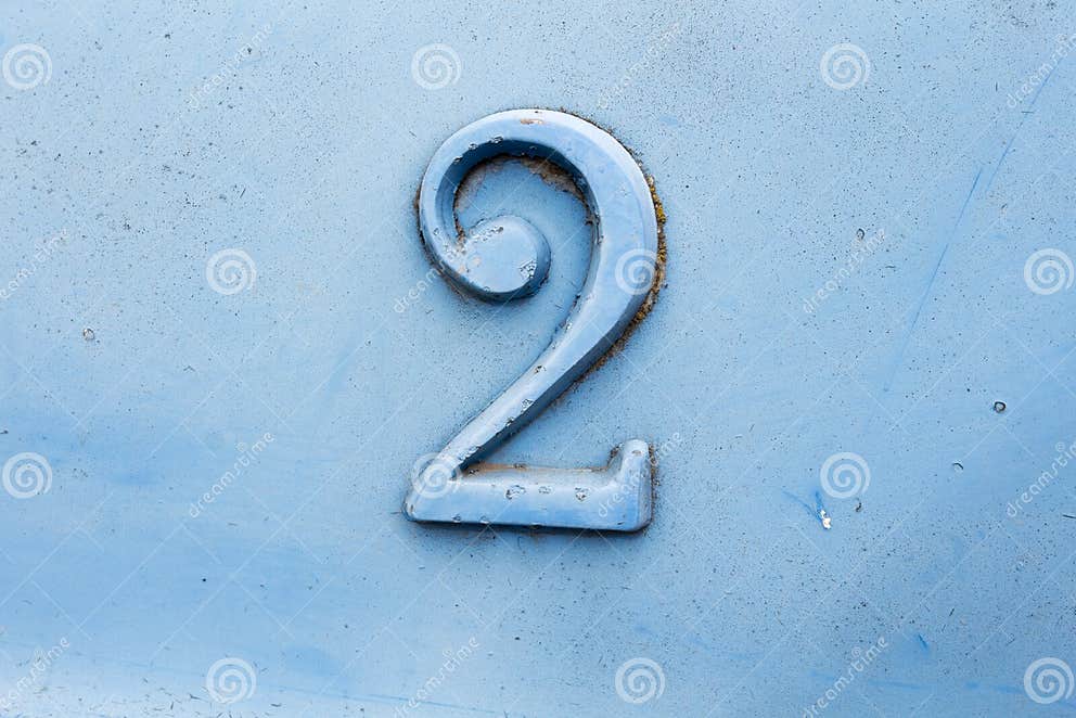 Vintage number two stock image. Image of color, number - 55245071