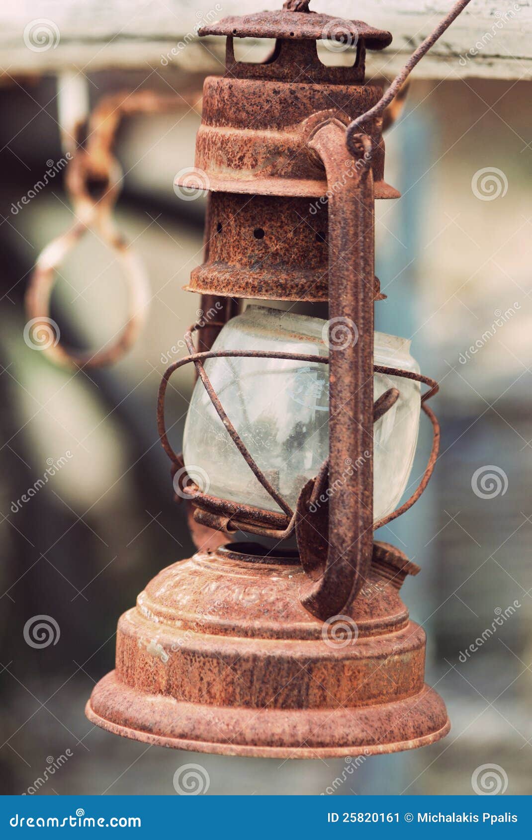 Vintage oil lamp stock image. Image of homemade, broken - 25820161