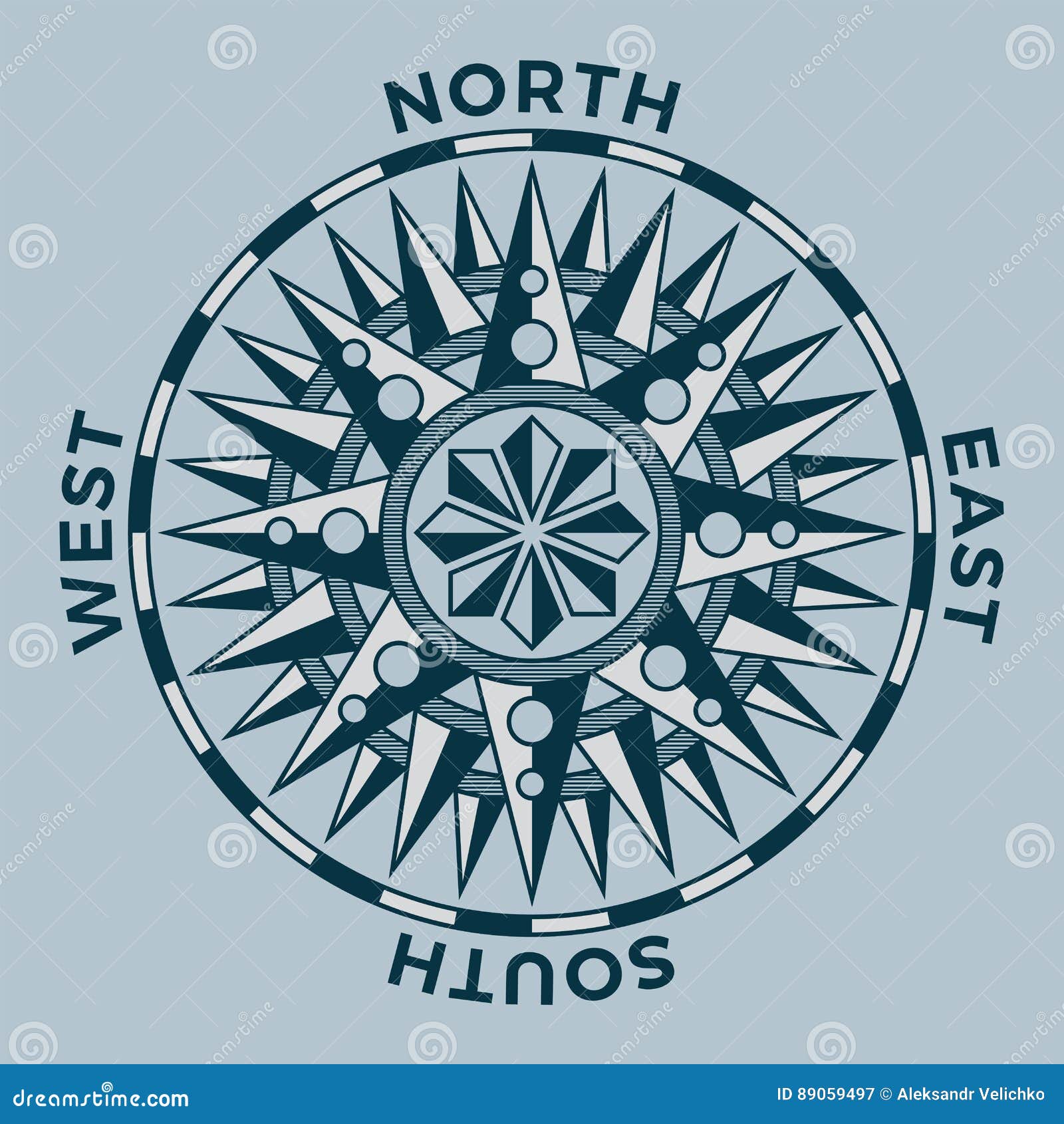 Vintage Old Antique Wind Rose Nautical Compass Sign Stock Vector ...