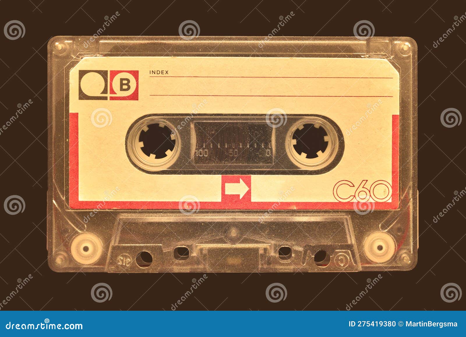 Vintage Old Audio Compact Cassette Stock Photo - Image of color, hifi ...
