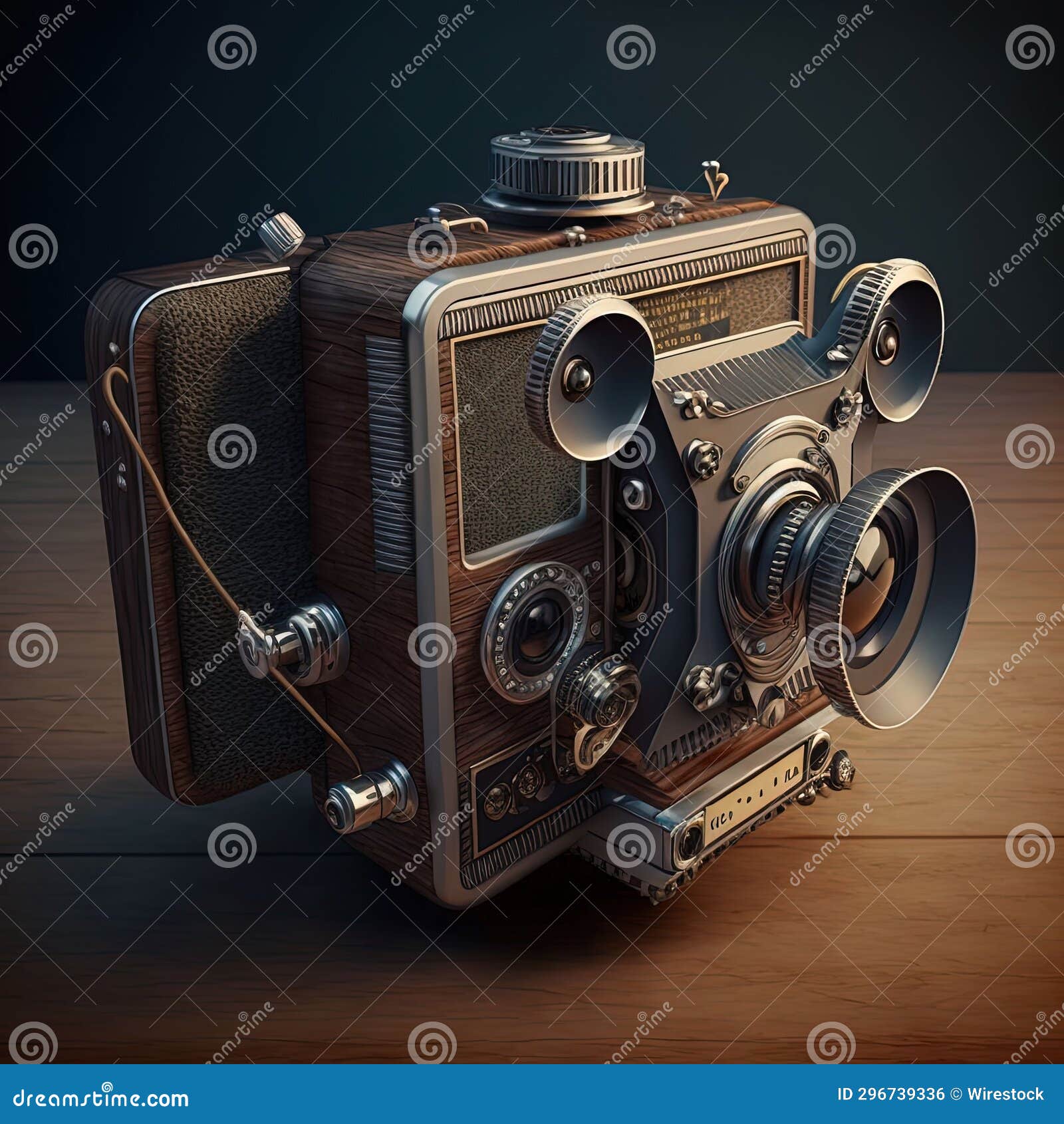 Vintage Old Camera Equipment Stock Illustration - Illustration of ...