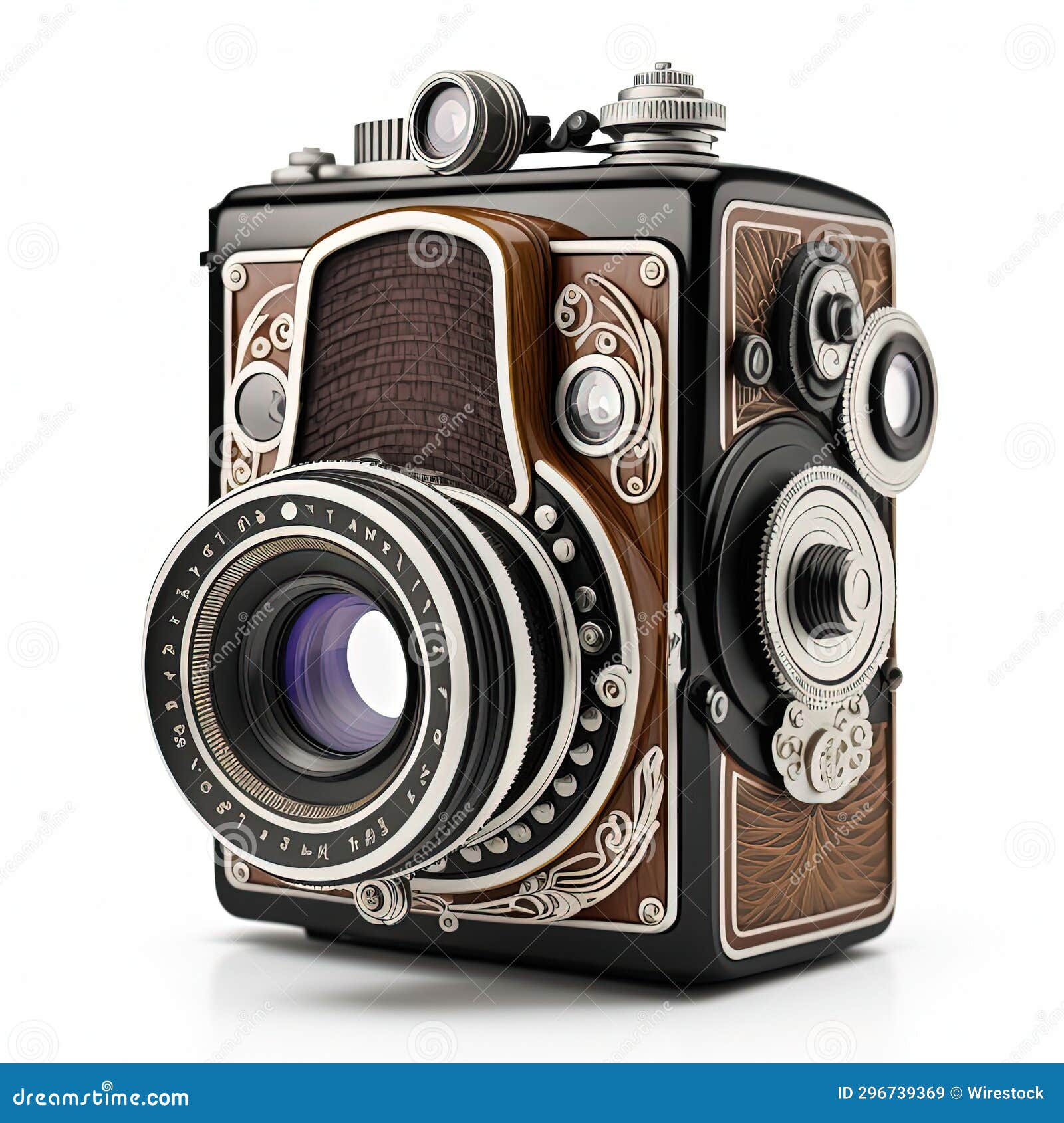 Vintage Old Camera Equipment Stock Illustration - Illustration of ...
