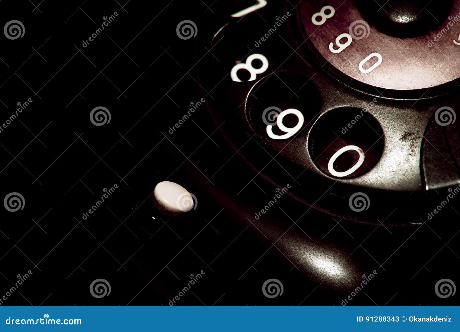 Vintage Old Classic Telephone Communication Device Stock Image - Image ...