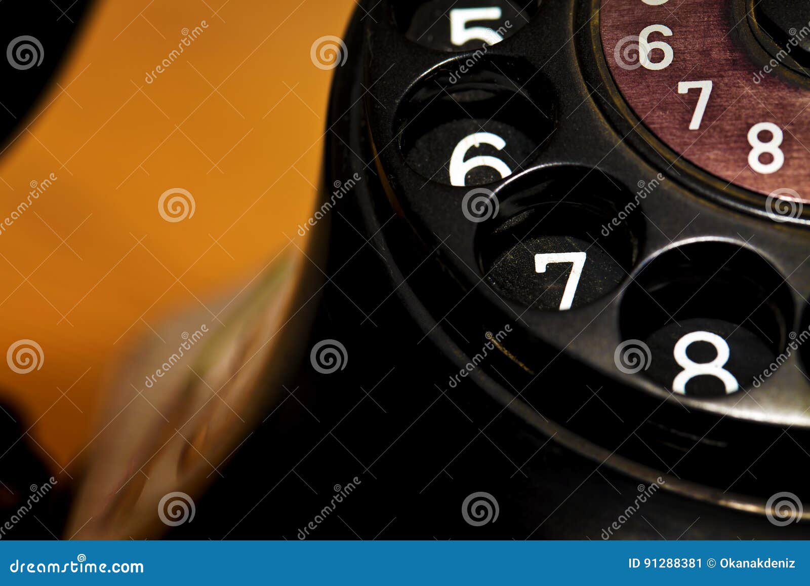 Vintage Old Classic Telephone Communication Device Stock Image - Image ...