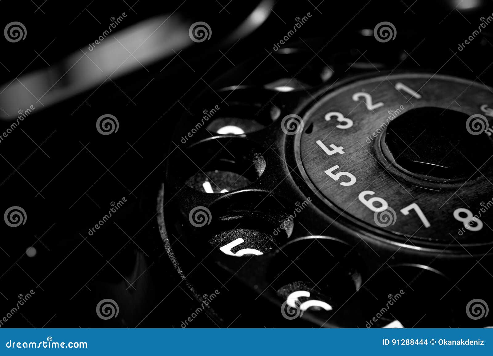 Vintage Old Classic Telephone Communication Device Stock Photo - Image ...