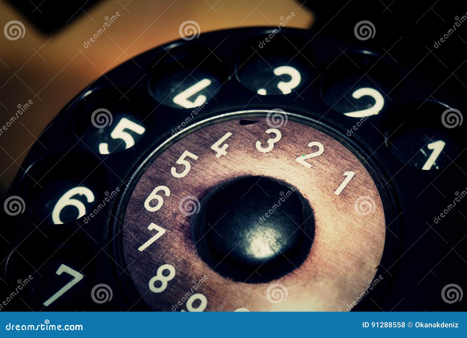 Vintage Old Classic Telephone Communication Device Stock Photo - Image ...