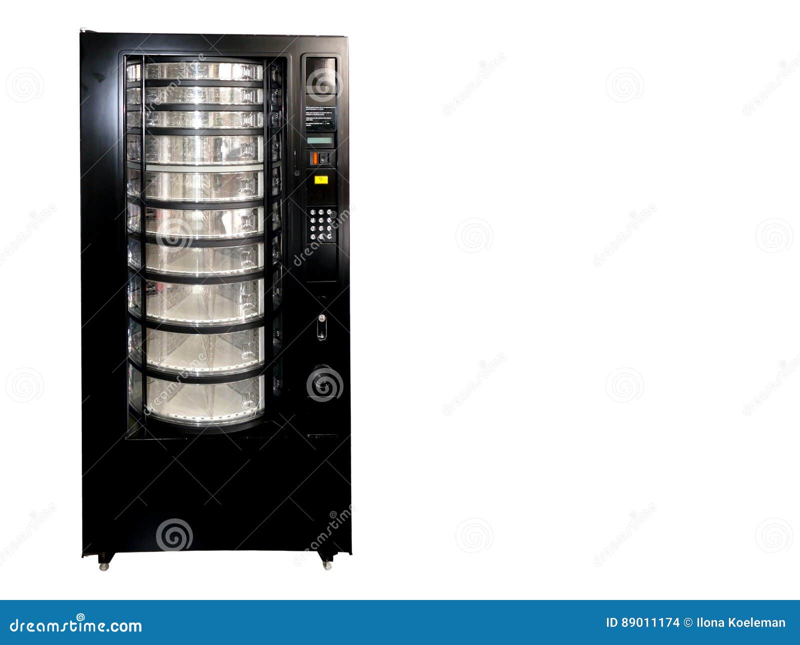 Vintage Old Empty Soda Vending Machine Isolated on White Stock Photo ...