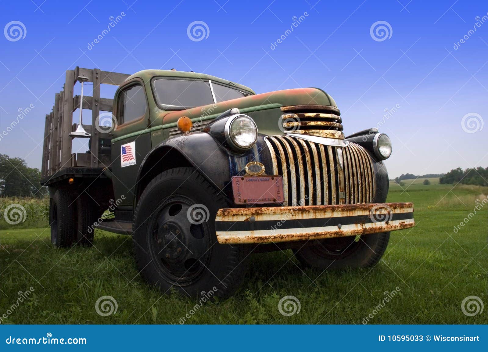 Vintage Old Farm Truck stock image. Image of rural, haul - 10595033