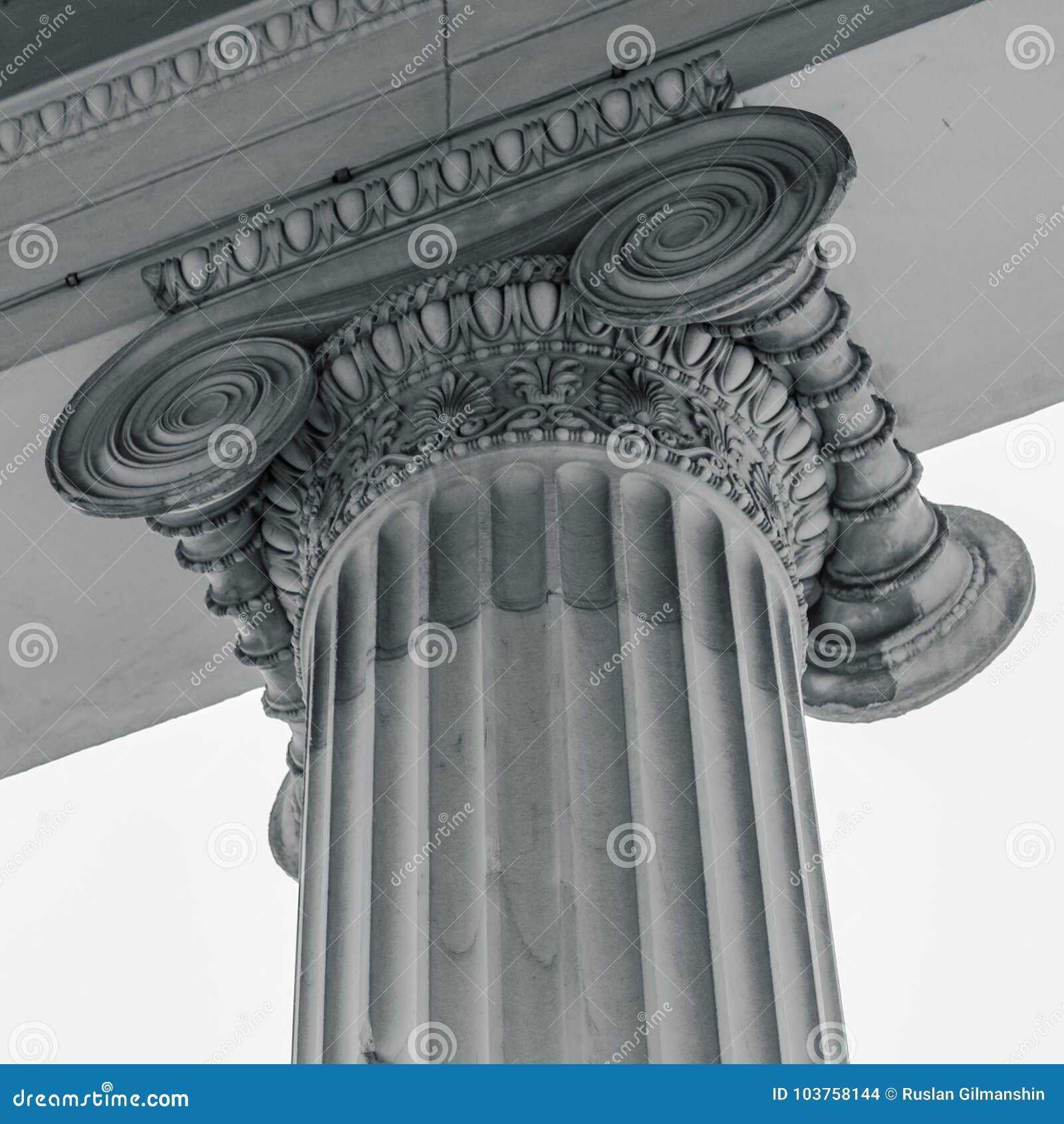 Vintage Old Justice Courthouse Column Stock Photo - Image of justice ...