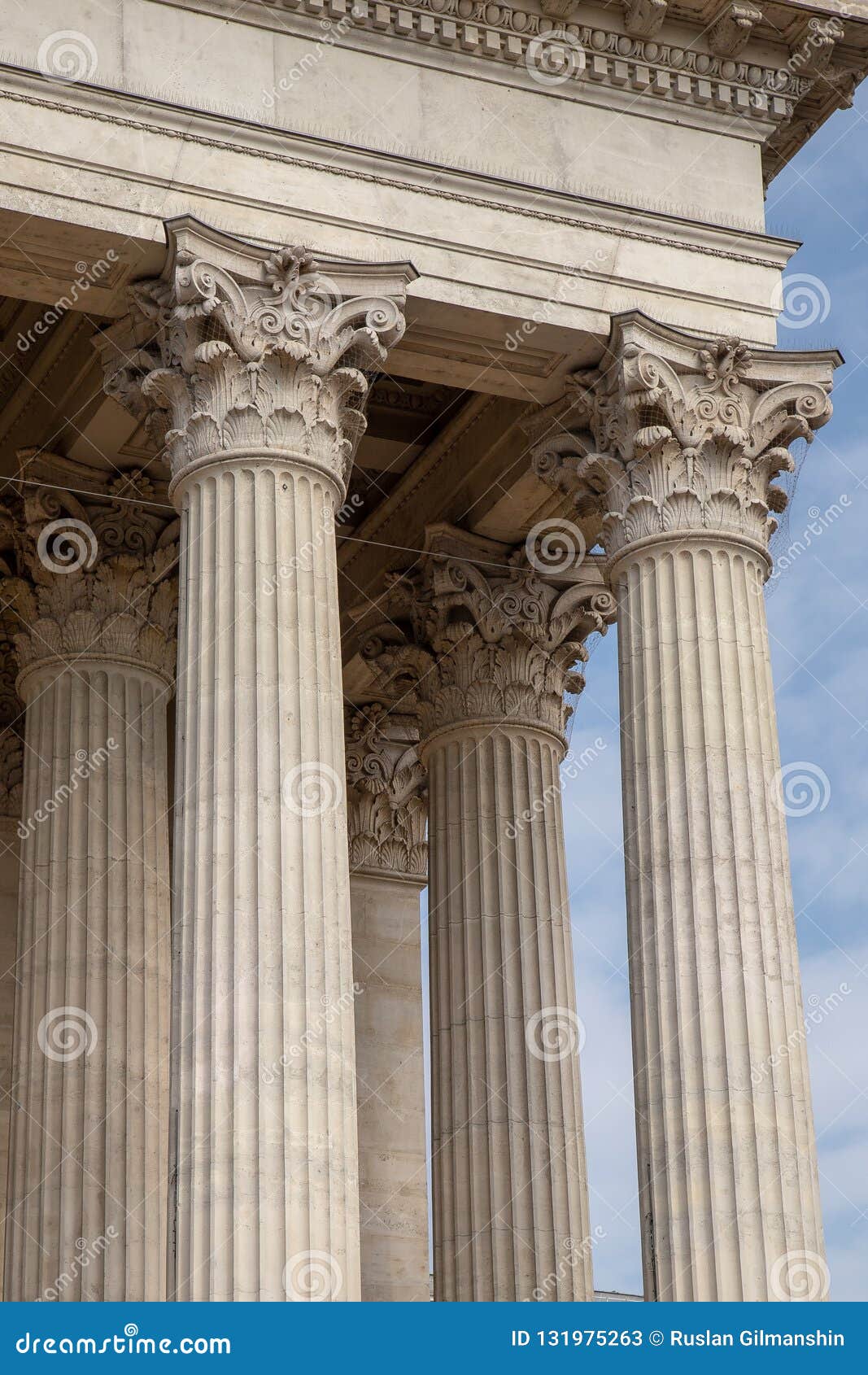 Vintage Old Justice Courthouse Column Stock Image - Image of edge ...