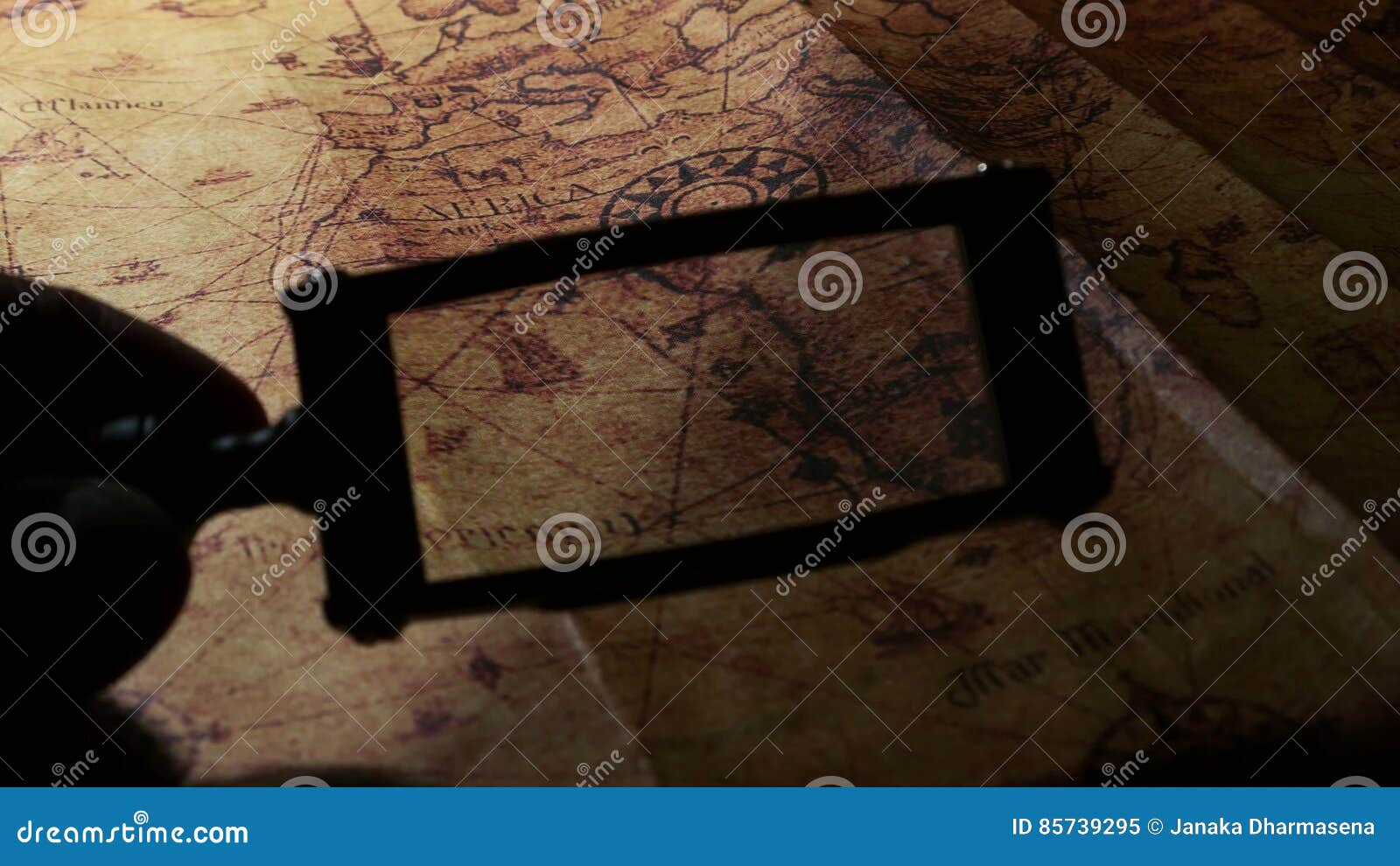 Vintage Old Map stock video. Video of ancient, explore - 85739295