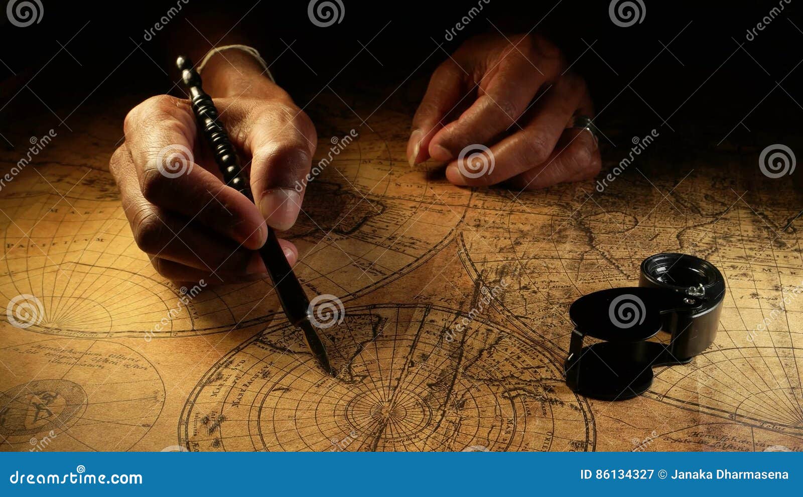 Vintage Old Map stock video. Video of atlantic, cartography - 86134327