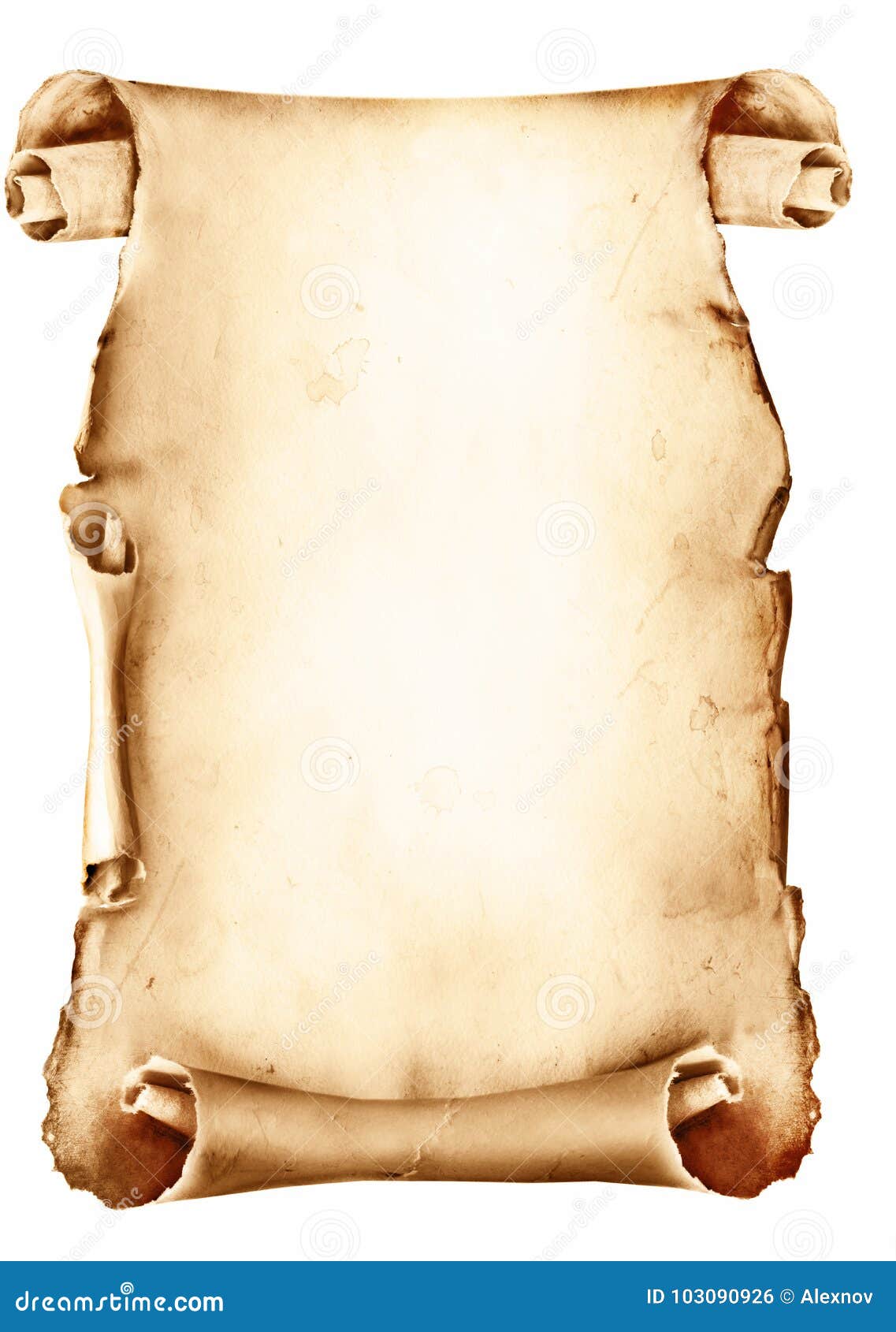 Vintage Paper Scroll Isolated on White Stock Photo - Image of scroll ... Vintage Paper Scroll Isolated on White Stock Photo - Image of scroll ...