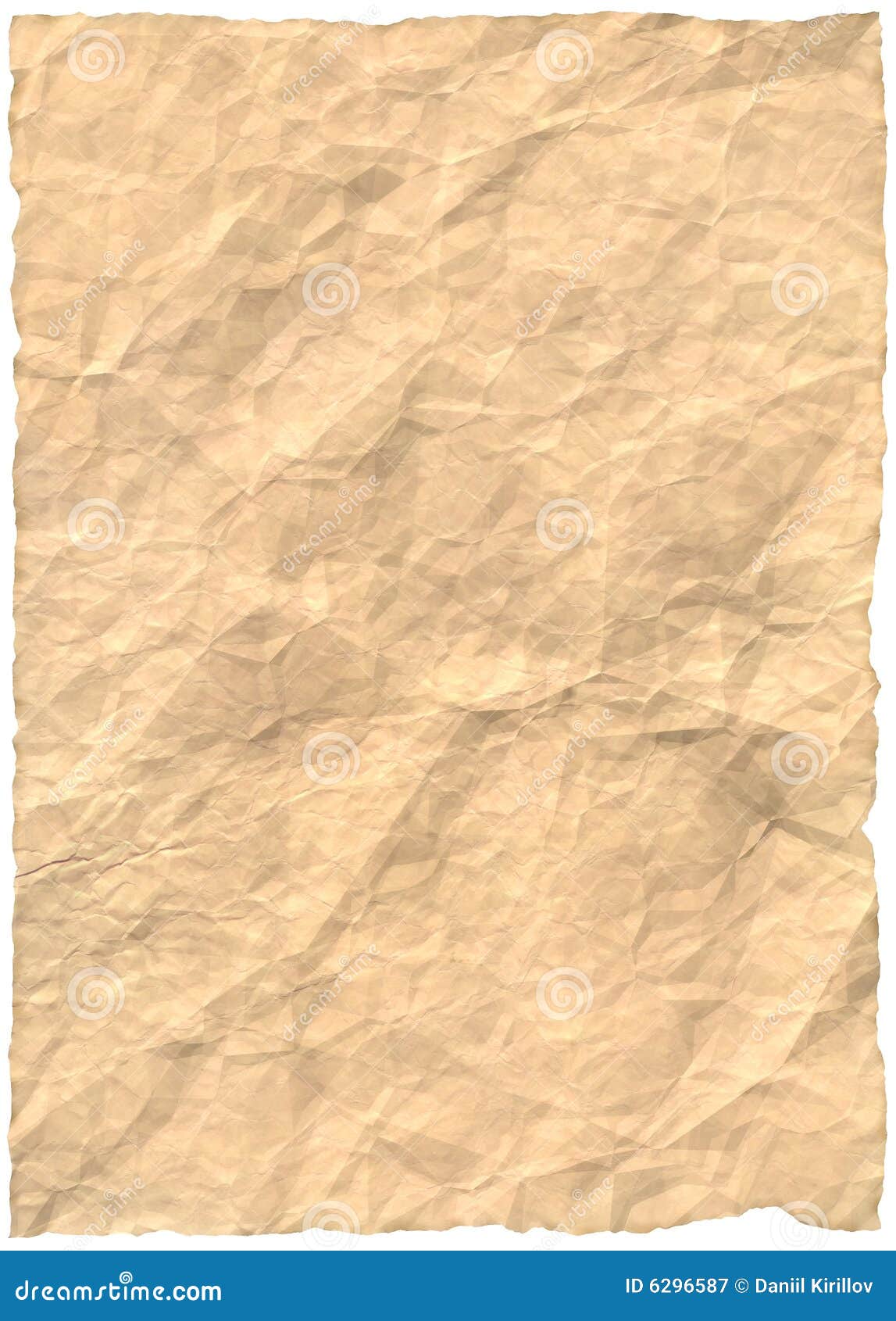 Vintage Old Retro Ripped Paper Picture. Image: 6296587