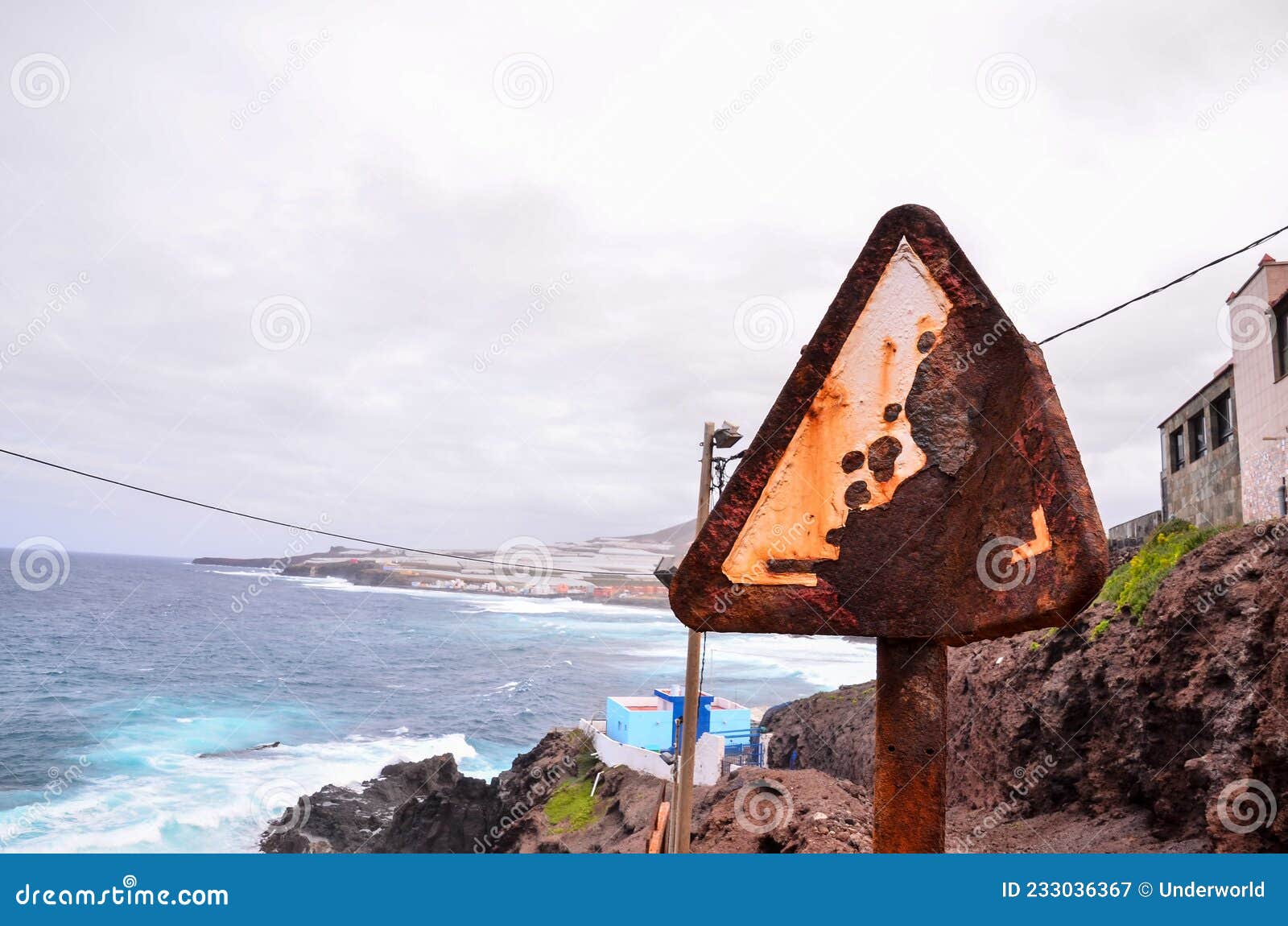 Vintage Old Rusty Road Sign Stock Image - Image of road, symbol: 233036367