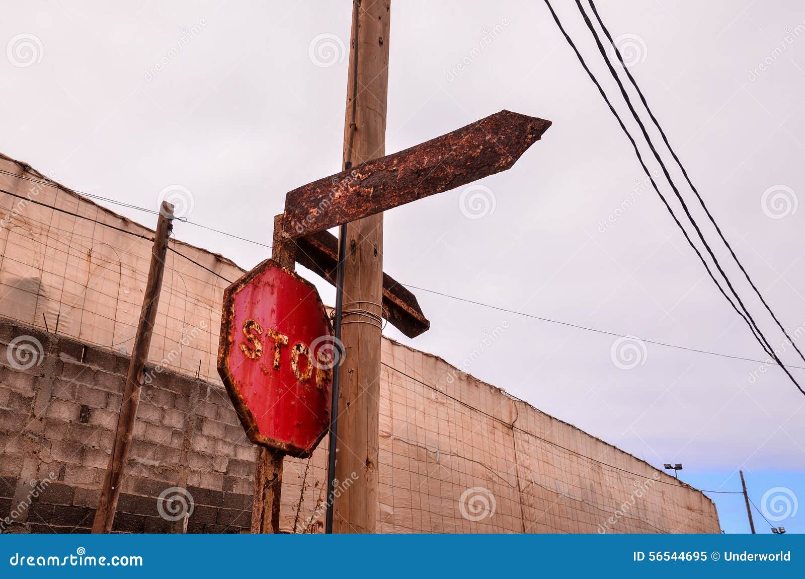 Vintage Old Rusty Road Sign Stock Image - Image of obsolete, plate ...