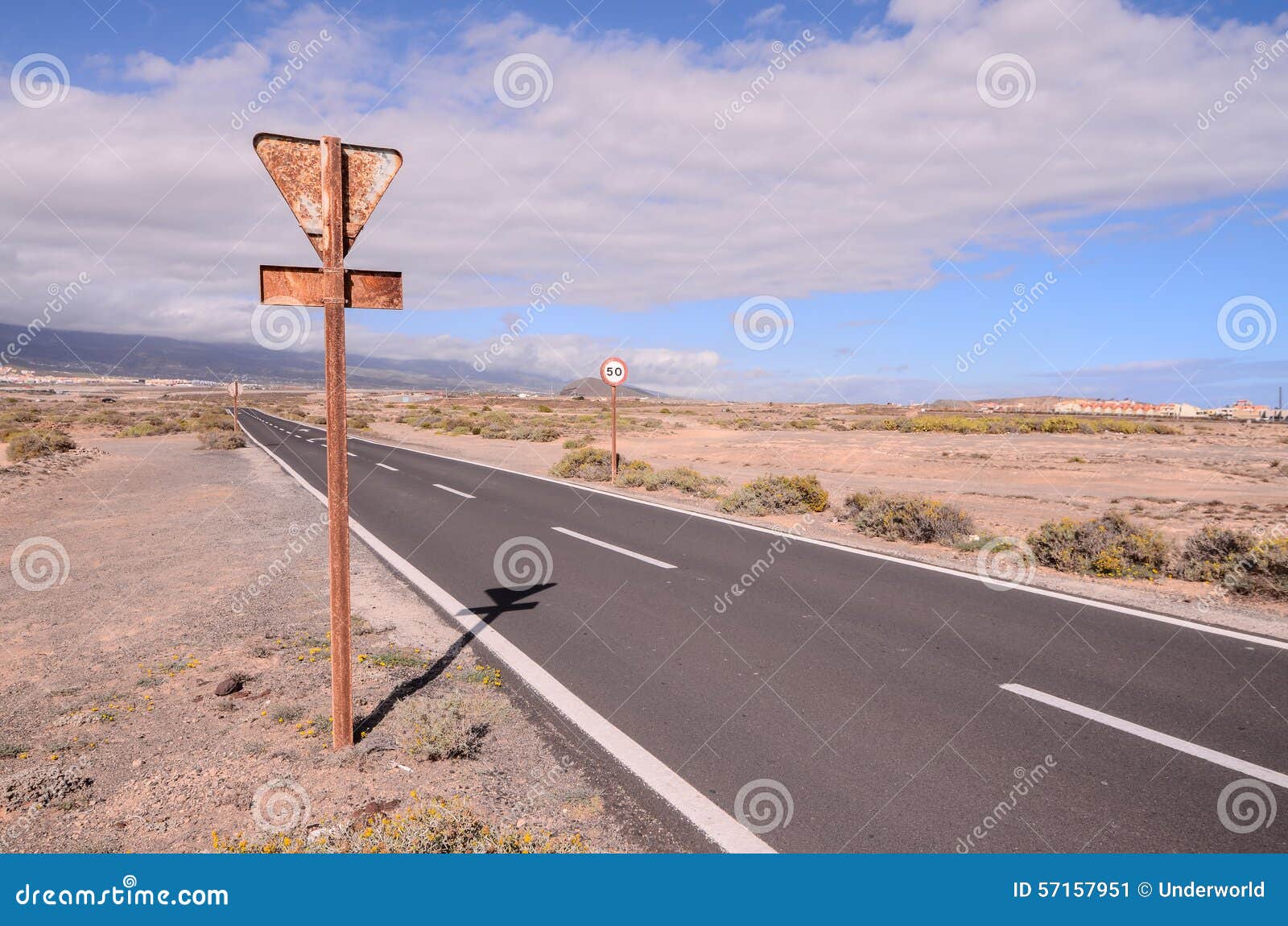 Vintage Old Rusty Road Sign Stock Image - Image of sign, weathered ...