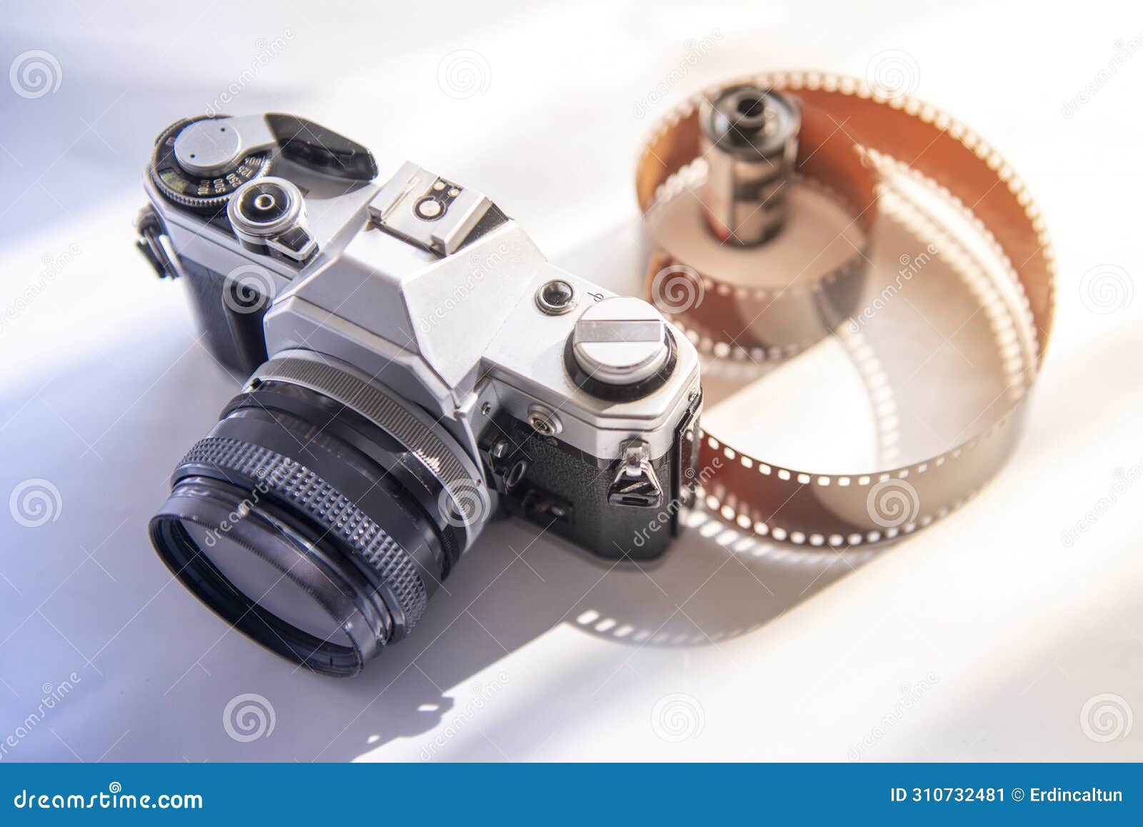 Vintage Old Slr 35mm Roll Negative Film Stock Image - Image of range ...