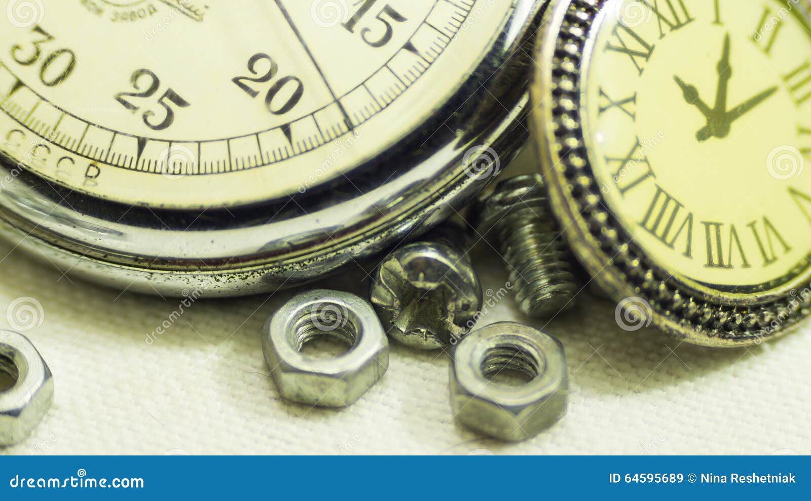 Vintage old stopwatch stock image. Image of hour, length - 64595689