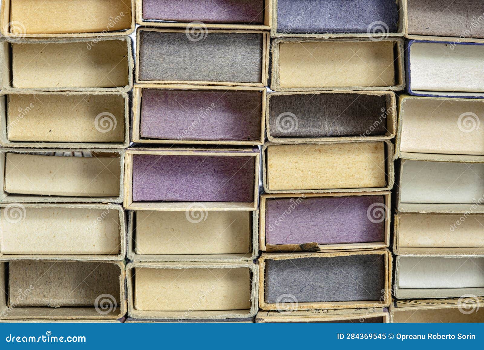 Vintage Old Used Matchboxes Stacked Stock Image - Image of matchbox ...