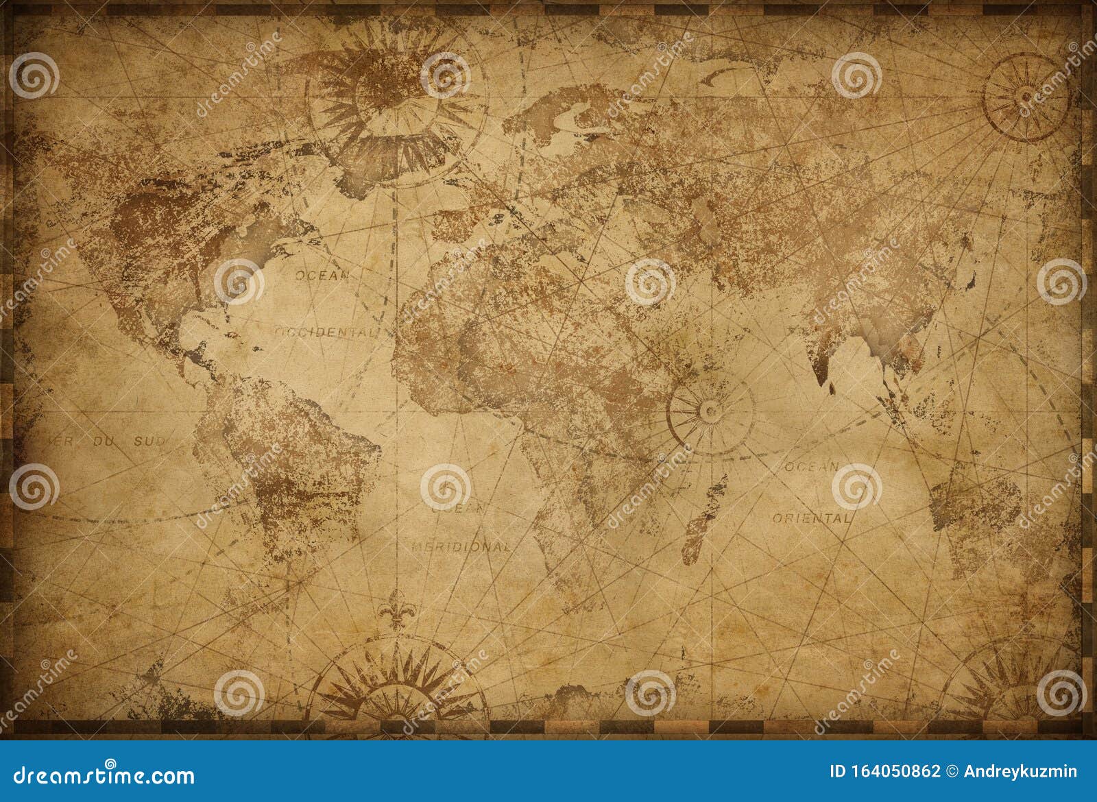 Vintage Road Map Background