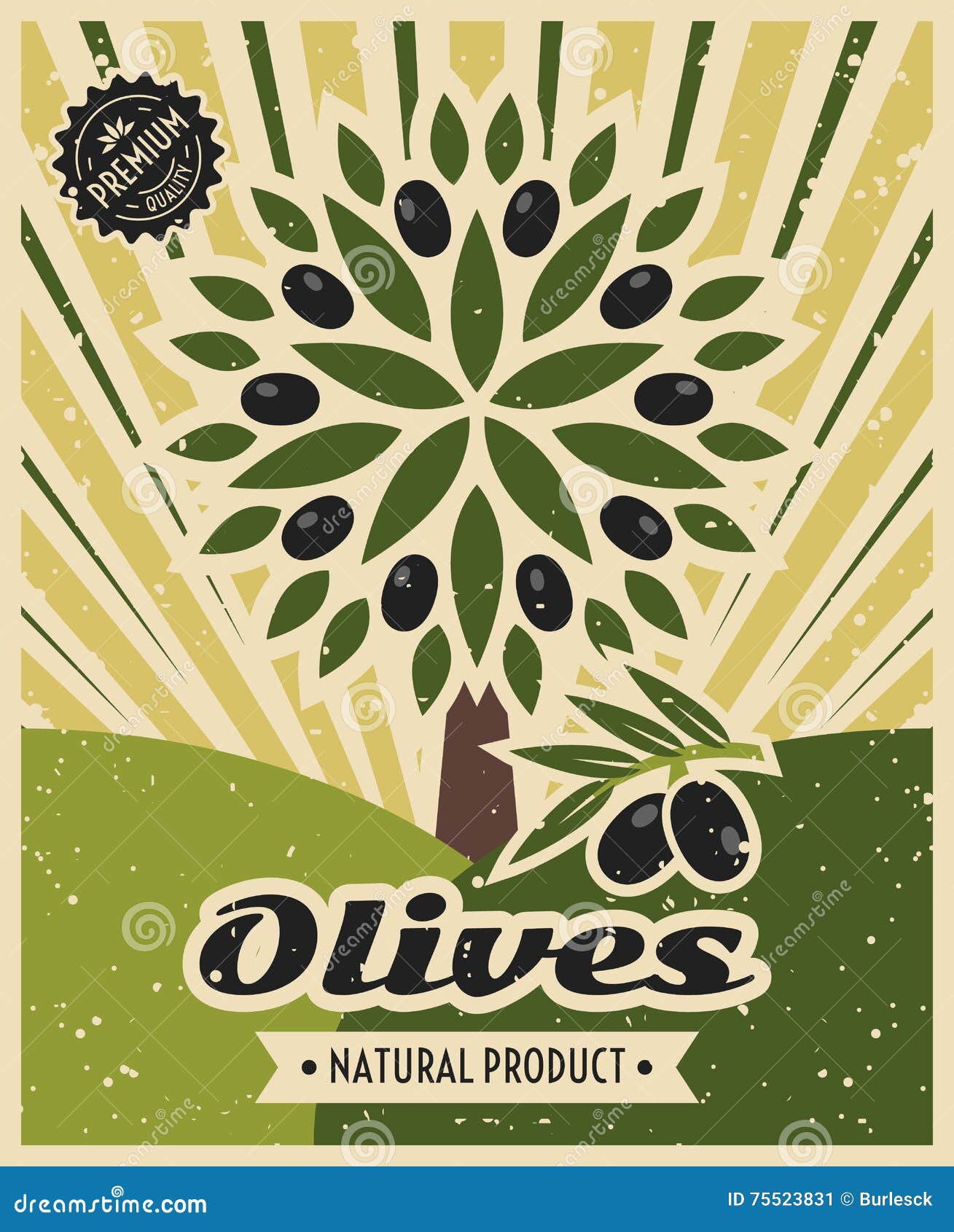 Olive Oil Poster Vector Illustration | CartoonDealer.com #161161604