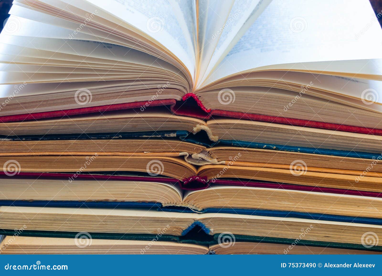 Vintage opened books stock photo. Image of college, literature - 75373490