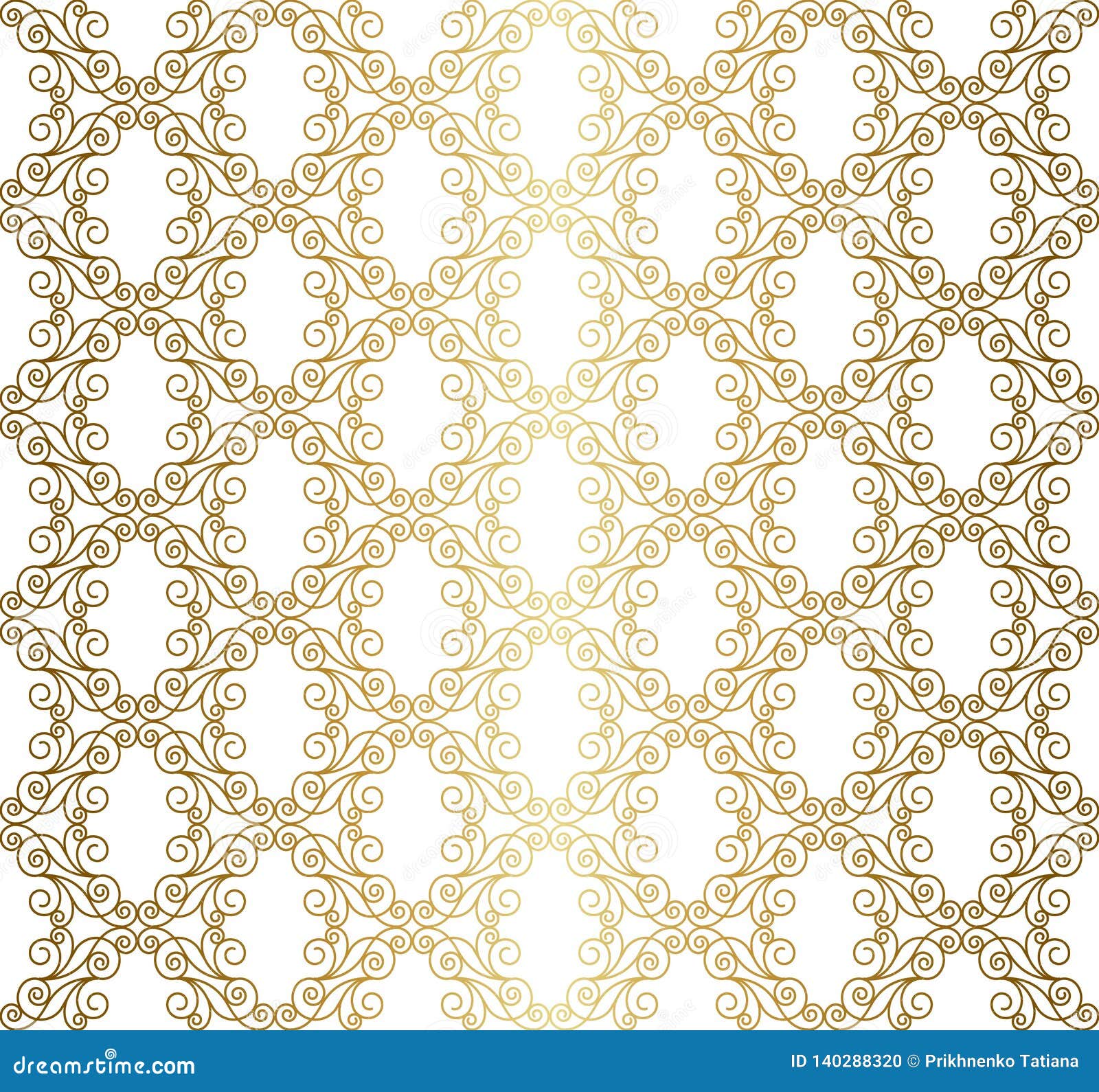 Vintage openwork pattern stock vector. Illustration of golden - 140288320