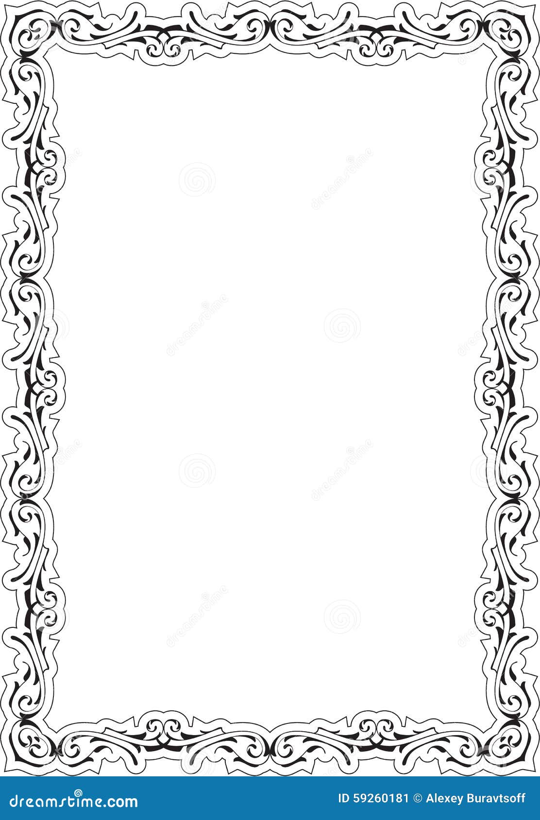 Vintage orient frame stock vector. Illustration of decor - 59260181