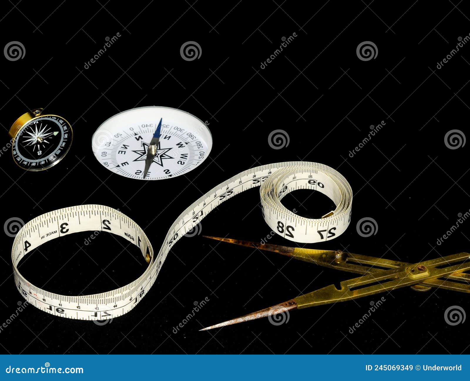Vintage Orientation Tools Stock Photo | CartoonDealer.com #209944116