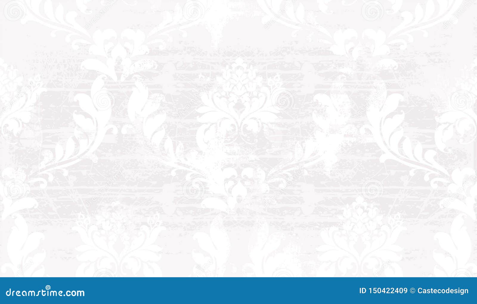 Vintage Ornament Pattern Vector. Baroque Rococo Texture Luxury Design ...