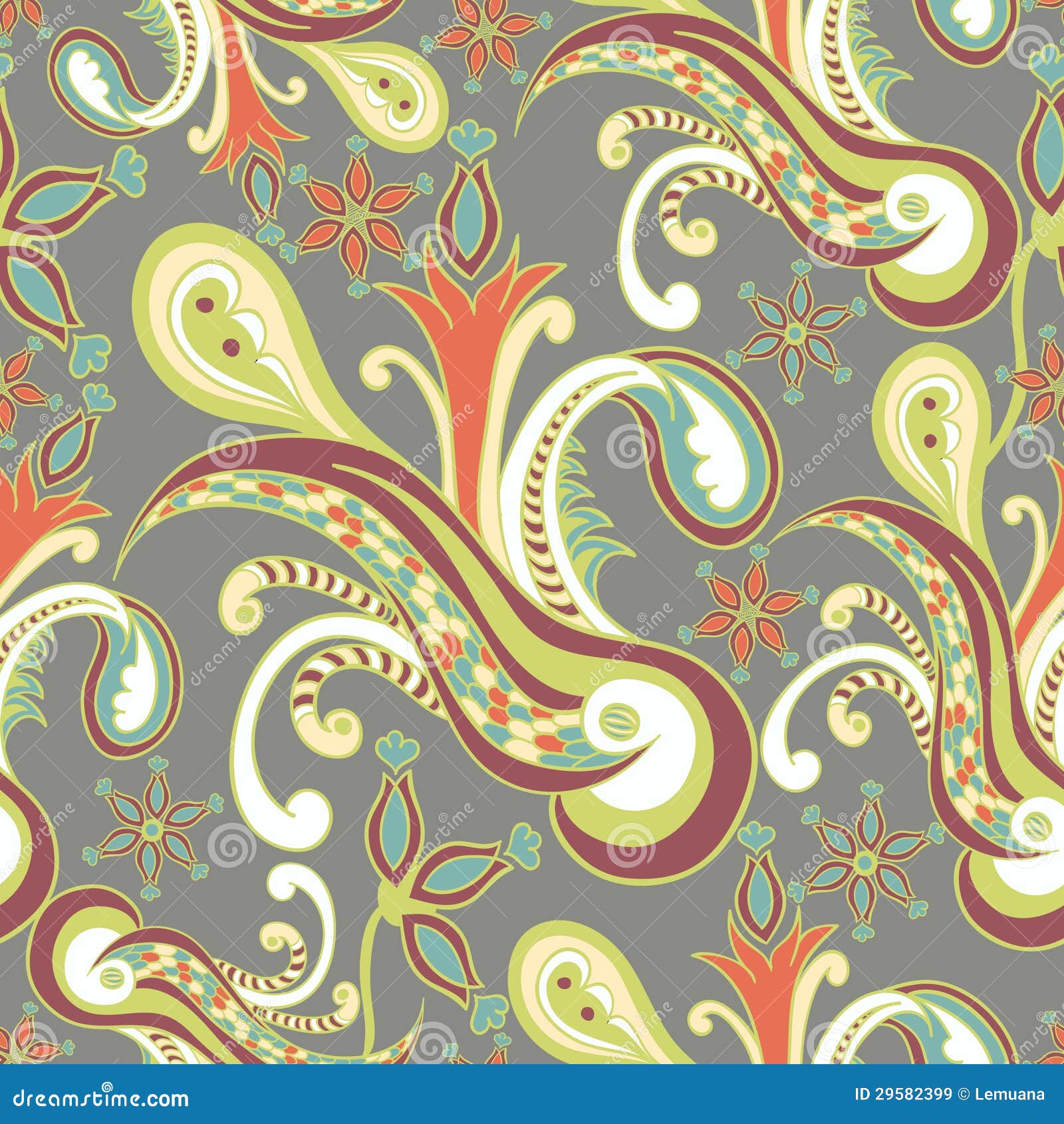 Vintage Ornament Seamless Texture Stock Vector - Illustration of ...