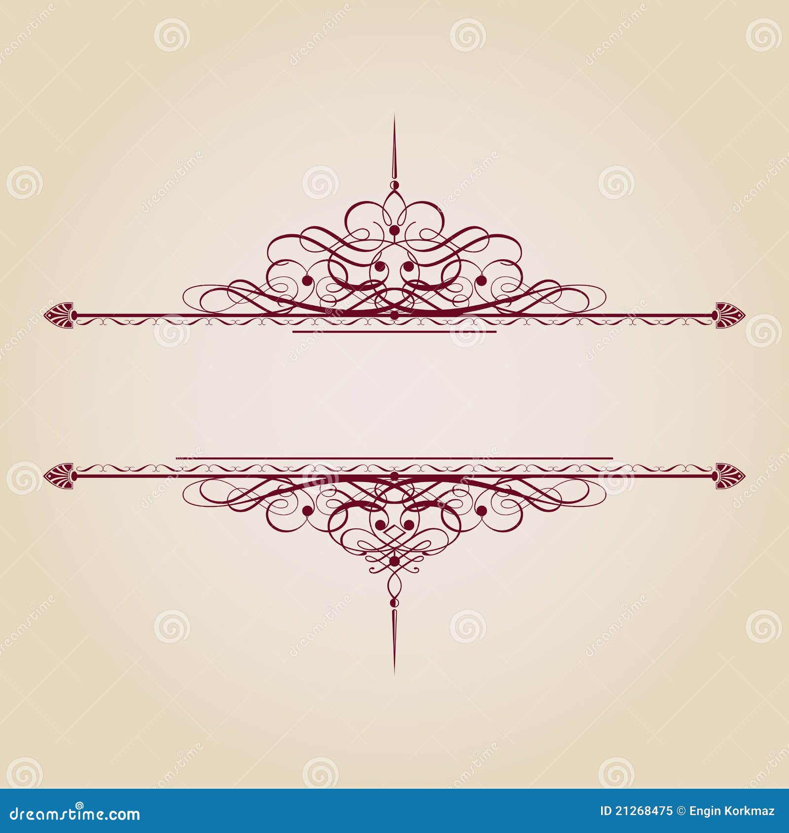 Vintage Ornamental Banner stock vector. Illustration of classical ...