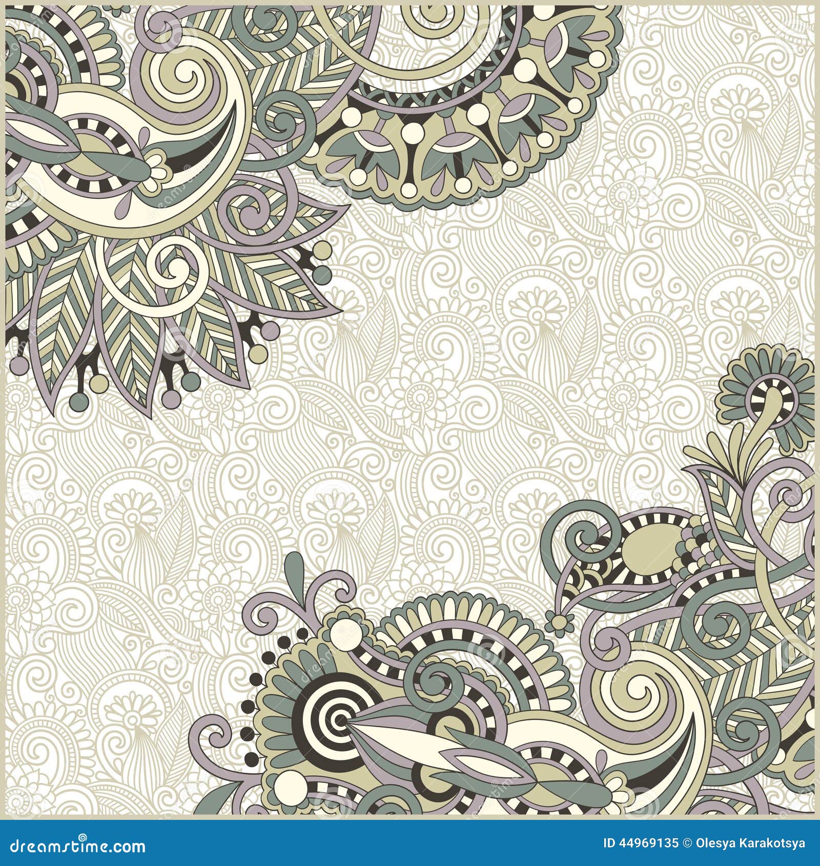 Vintage Ornamental Template Stock Vector - Illustration of frame ...