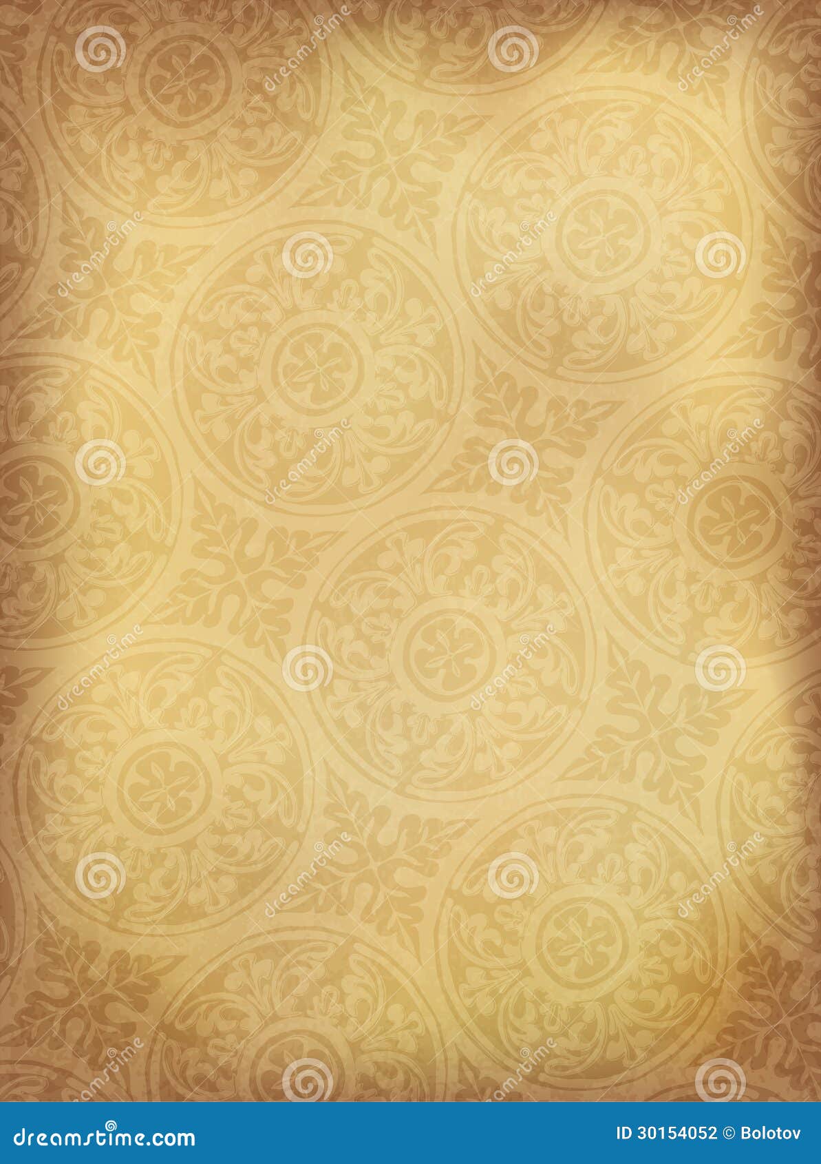 Vintage Ornamented Background Vertical. Stock Vector - Illustration of ...