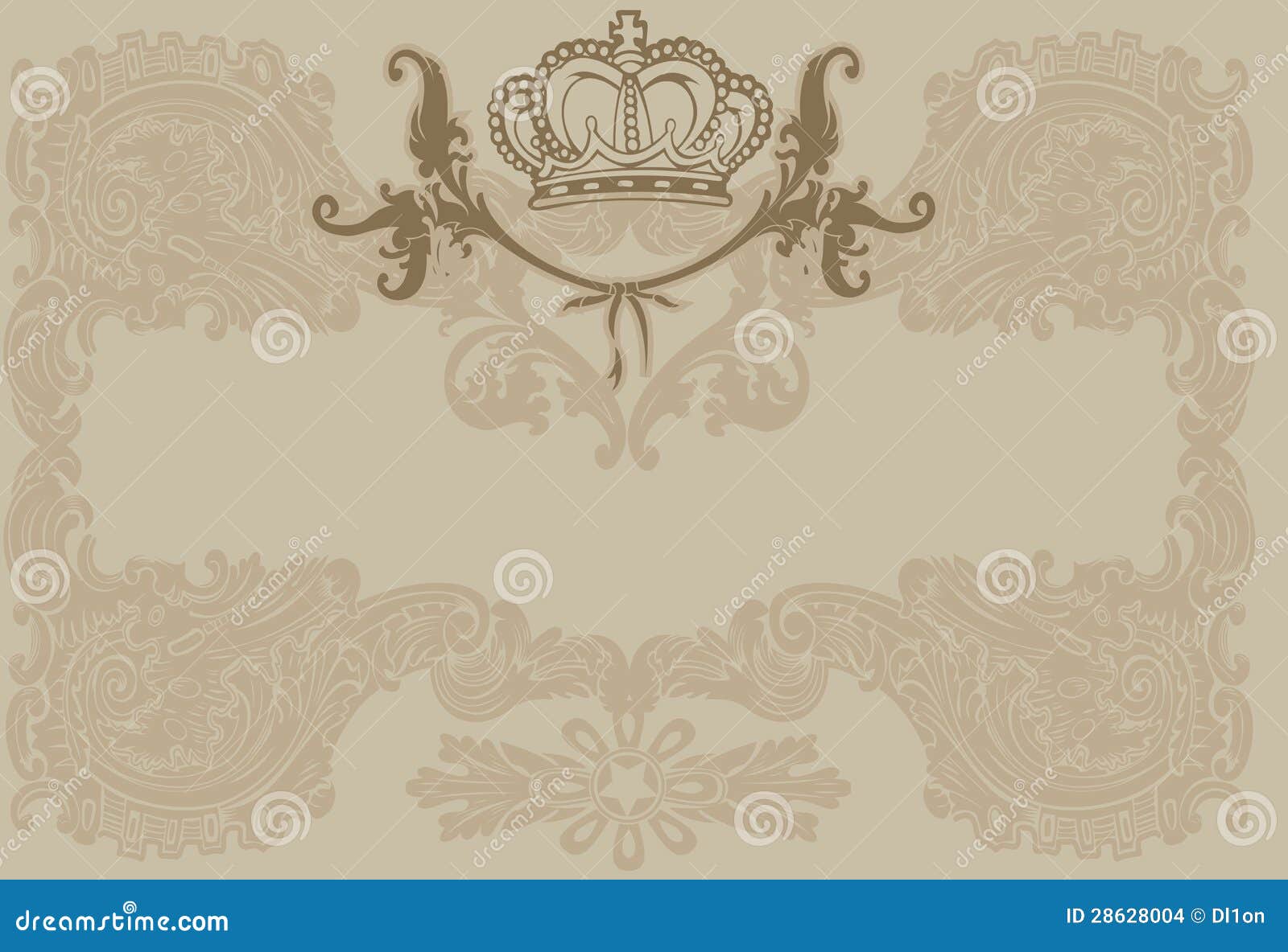 Vintage Ornate Royal Brown Background Stock Images - Image: 28628004